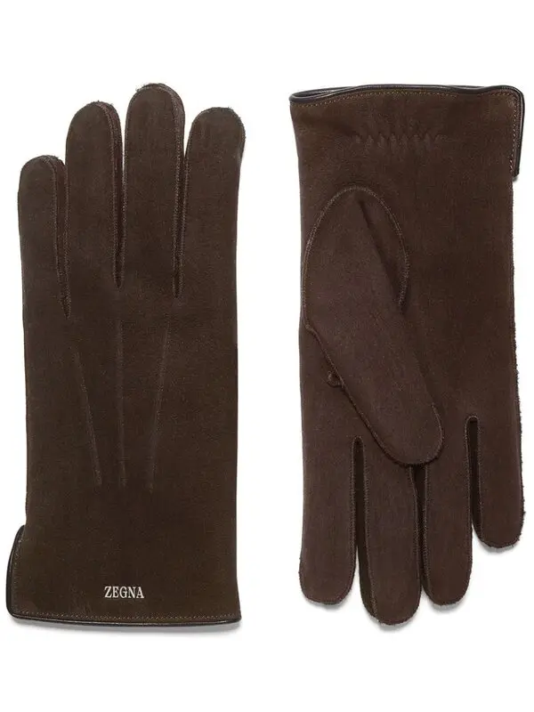 Zegna Lambskin Gloves - Brown