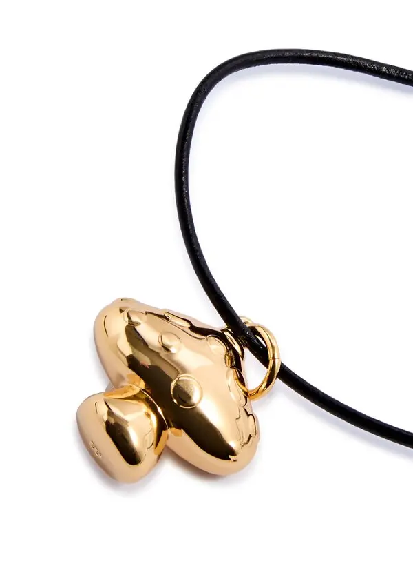 Timeless Pearly Mushroom Pendant Necklace