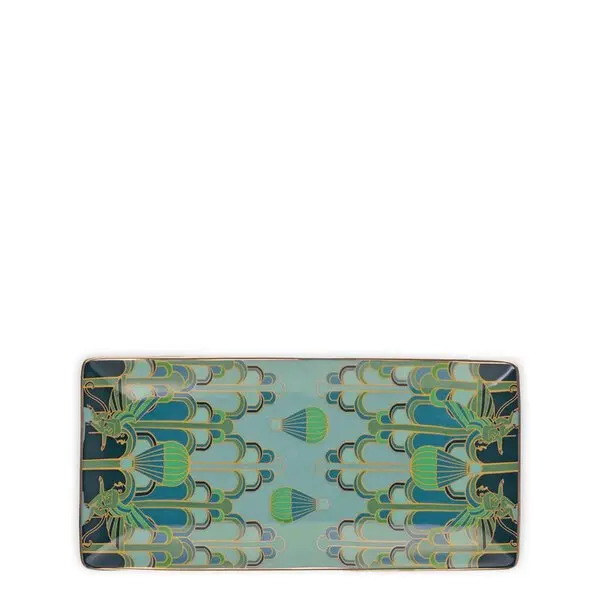 VERA BRADLEY Land Of Oz Ceramic Rectangle Tray - Green