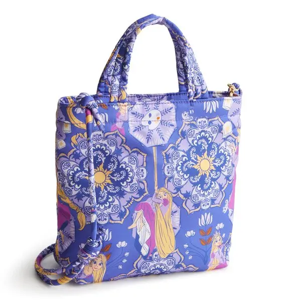 VERA BRADLEY Disney Rapunzel Medallion Mini Original Tote - Purple/yellow