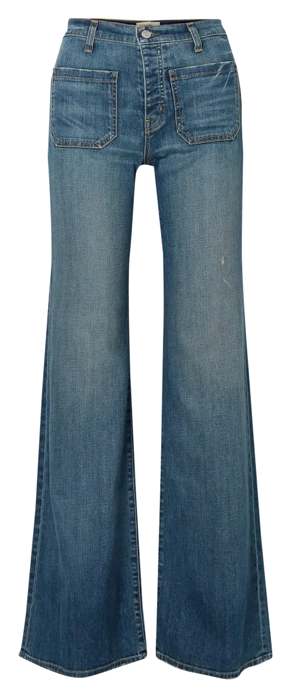 NILI LOTAN Florence Flared Jeans - Blue
