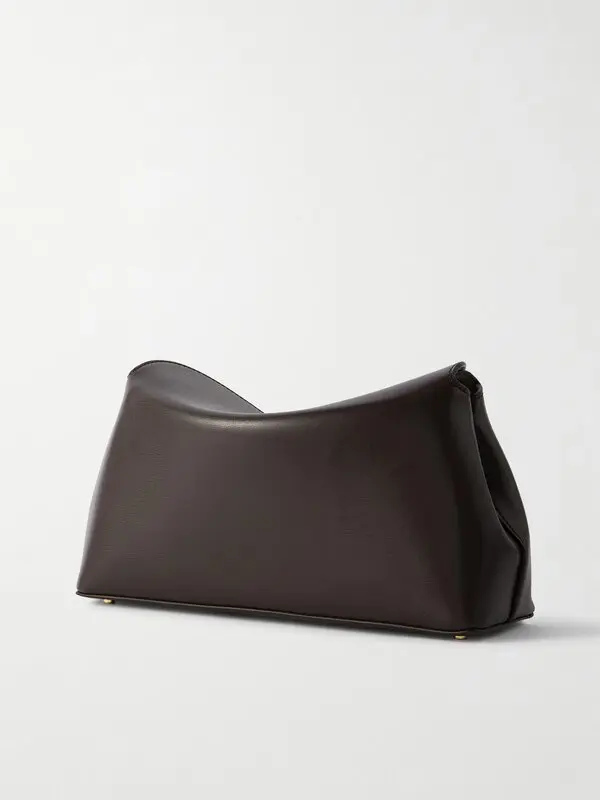 TOTÊME - T-Lock Textured-Leather Clutch