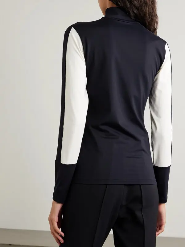 Bogner Elissa Intarsia Knit-trimmed Base Layer - Ivory