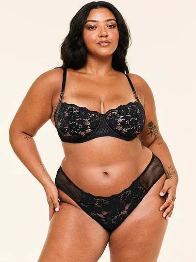 Victoria's Secret Adore Me Roxanne Balconette Bra - Black