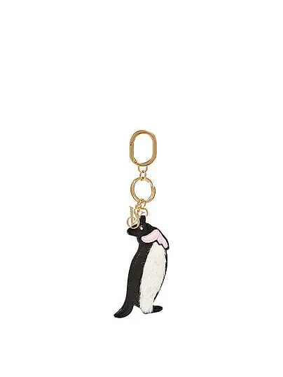 Victoria's Secret Bag Charm Keychain - Beige