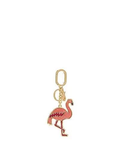 Victoria's Secret Bag Charm Keychain - Pink