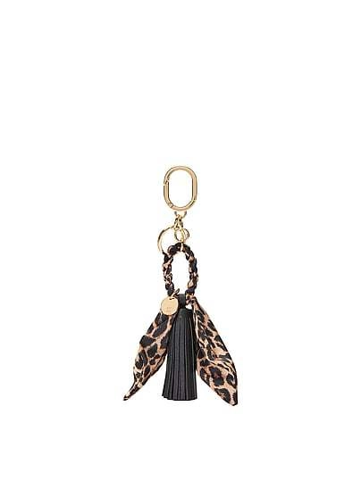 Victoria's Secret Faux Leather Starfish Charm Keychain - Print