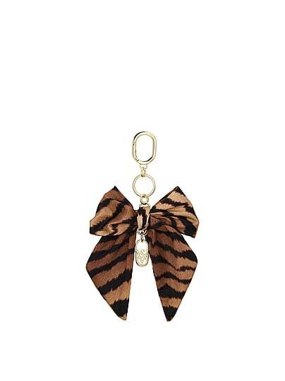 Victoria's Secret Faux Leather Starfish Charm Keychain - Print