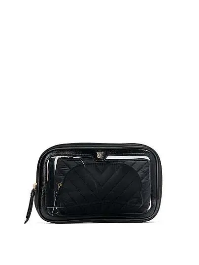 Victoria's Secret 3-piece Makeup Bag - Black