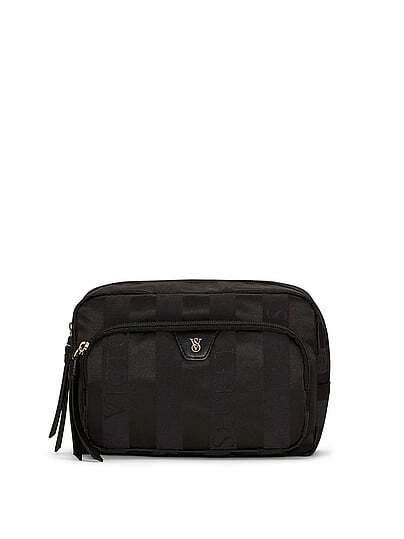 Victoria's Secret Quilted Makeup Pouch - Black