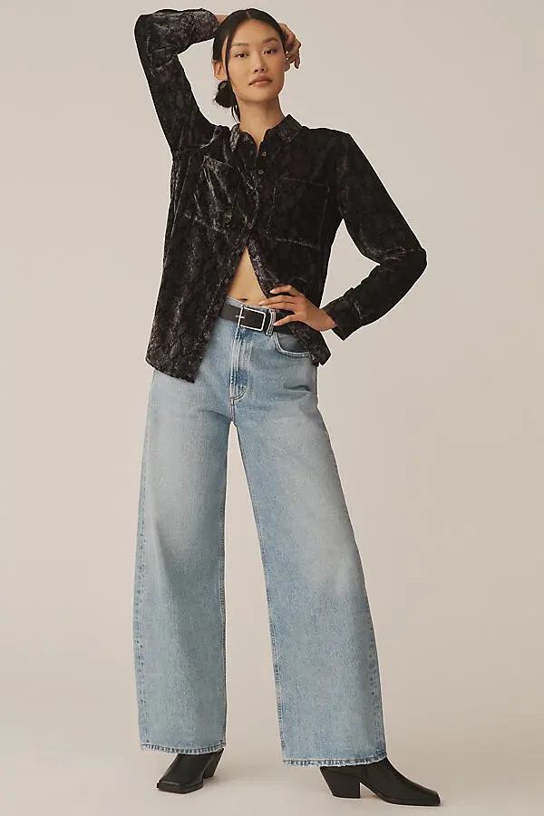 AGOLDE Low Curve Mid-rise Taper Jeans - Force