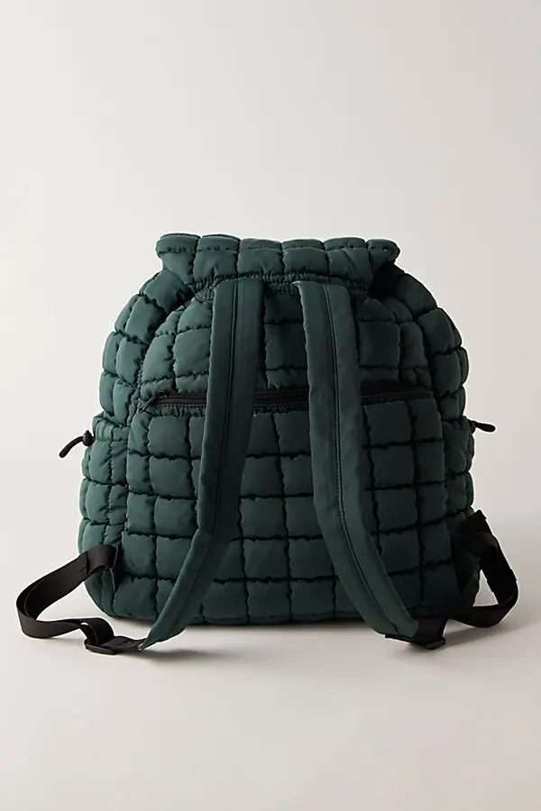 Free People Quilted Hiker Backpack - Evergreen | Editorialist display picture 3