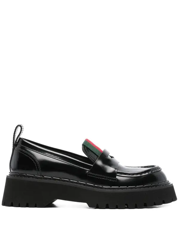 Gucci Web-detail Loafers