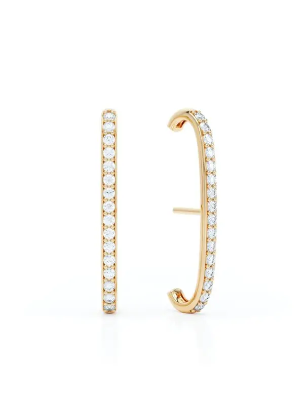 LOEV 14kt Yellow Allday Diamond Ear Cuffs - Gold