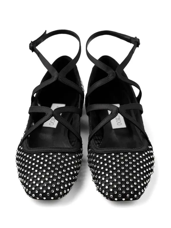 JIMMY CHOO Astoria Ballet Flats - Black