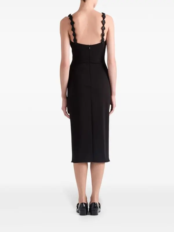 Prada Interlock Crêpe Midi Dress