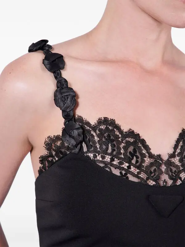 Prada Interlock Crêpe Midi Dress