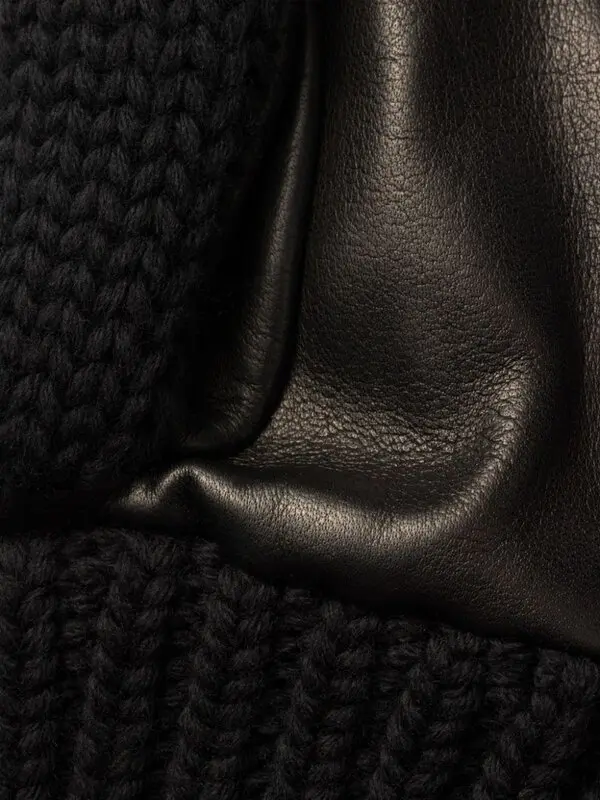 Prada Triangle-logo Gloves - Black