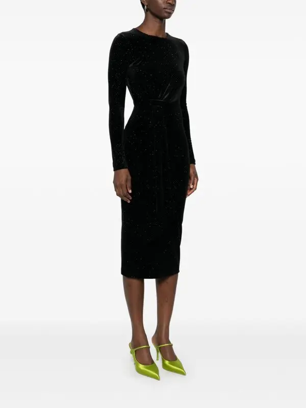 NISSA Velvet Midi Dress