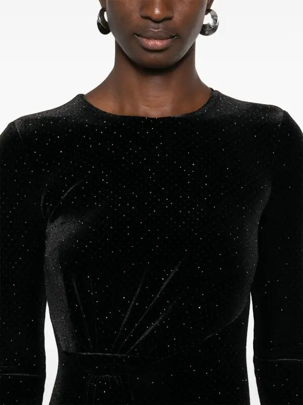 NISSA Velvet Midi Dress