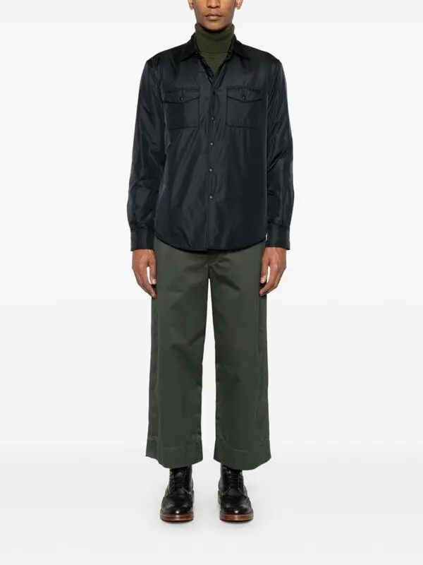 Aspesi Press-stud Shirt Jacket - Black