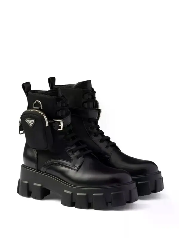 Prada Monolith Ankle Boots