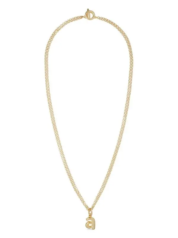 ROXANNE ASSOULIN The Puffy Initial Necklace - Gold
