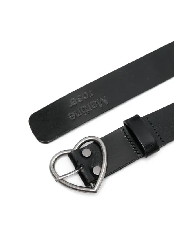 martine rose ベルト Martine Rose Heart Leather Belt In Black - 20% Off | Editorialist