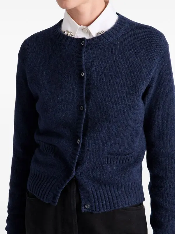 Prada Cashmere Cardigan - Blue