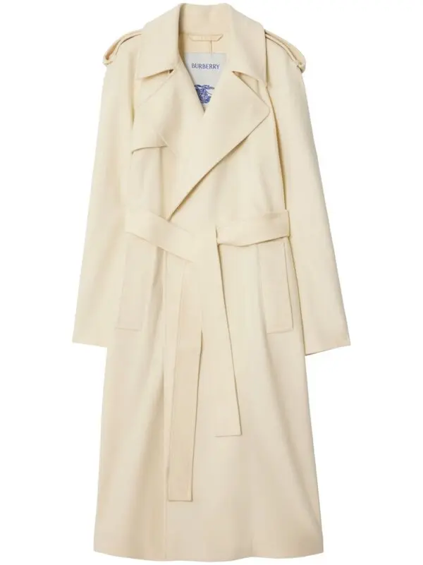Burberry Cashmere Wrap Coat - Neutrals