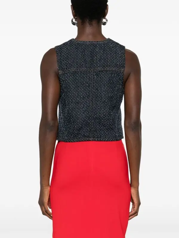 GANNI Denim Waistcoat