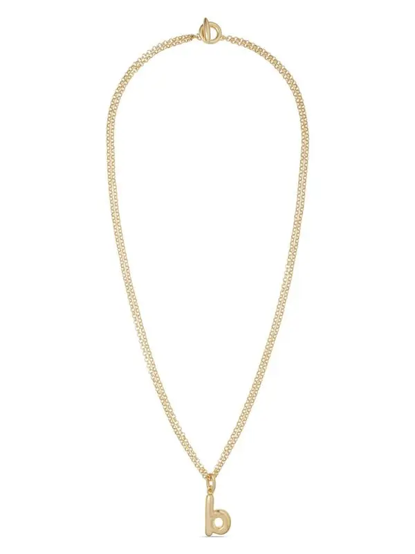 ROXANNE ASSOULIN The Puffy Initial Necklace - Gold