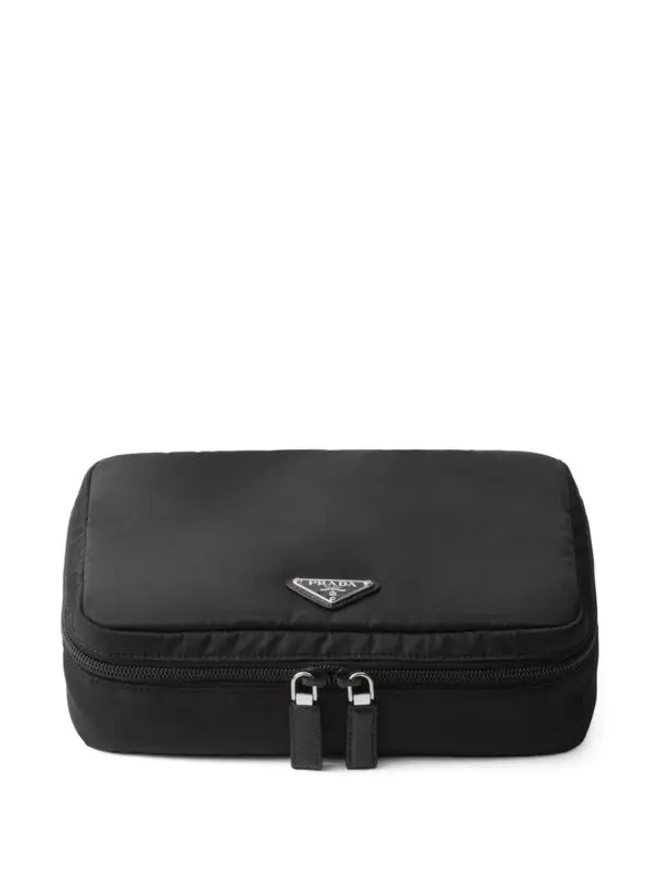 Prada Medium Zip-up Travel Pouch - Black