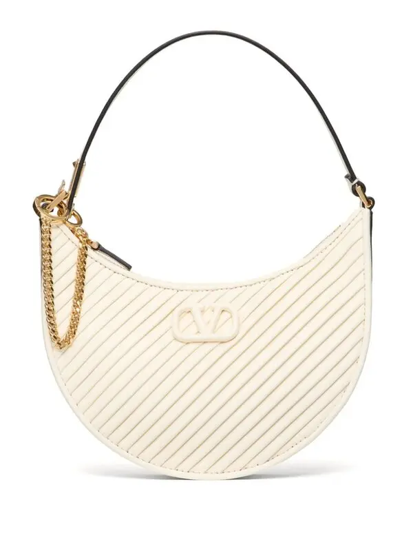 Valentino Garavani Mini Vlogo Signature Hobo Bag - Neutrals