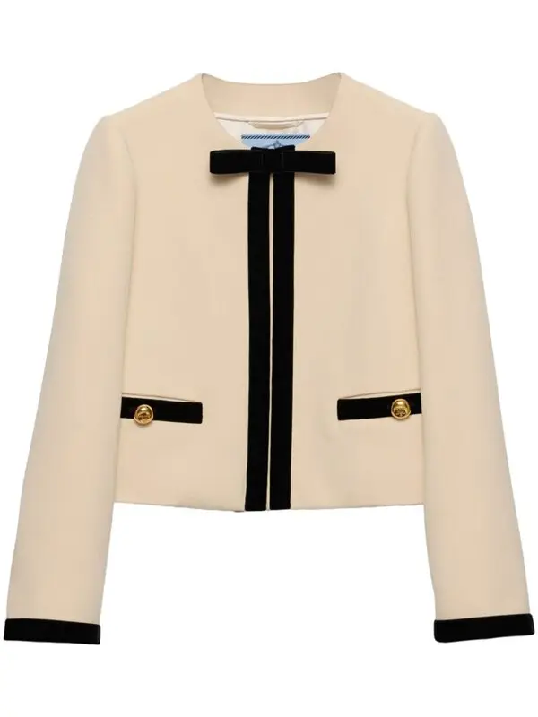 Prada Single-breasted Cropped Jacket