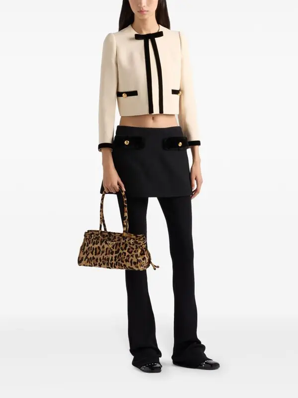 Prada Single-breasted Cropped Jacket