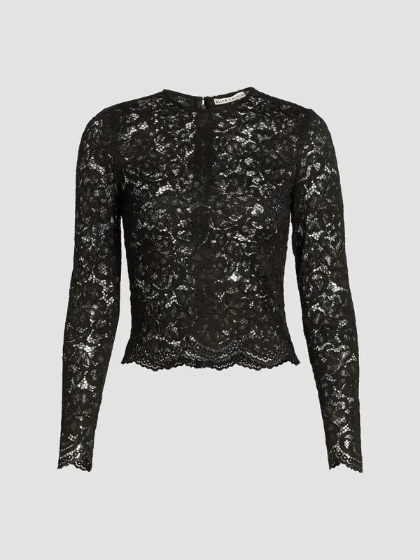 Alice + Olivia Delaina Lace Top
