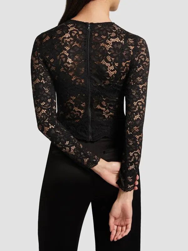 Alice + Olivia Delaina Lace Top