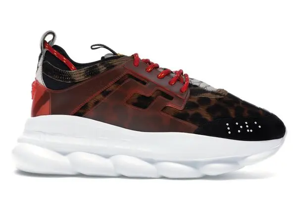 Versace Chain Reaction 2 Chainz Sneakers - Spotted/black/red