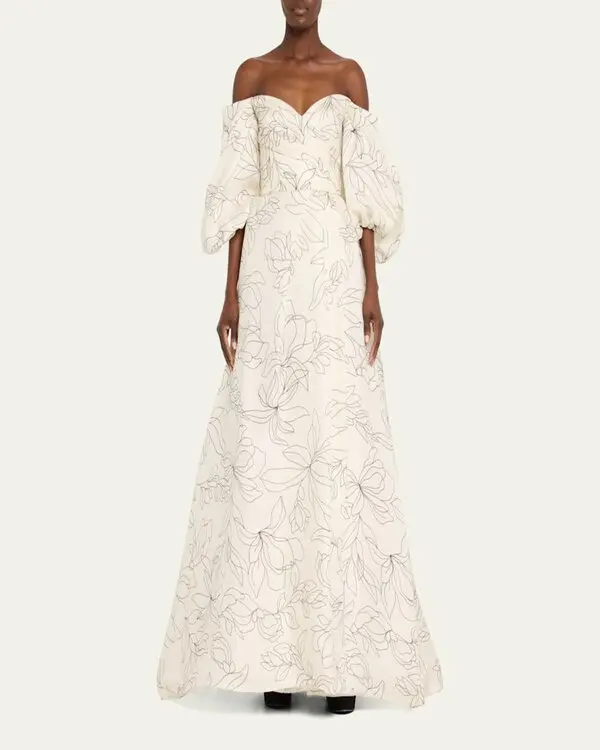 xscape off the shoulder lace dress Xscape Evenings "Jill" Off the Shoulder Lace Gown 4618X