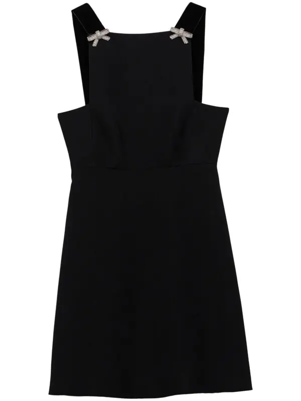 Prada Embroidered Cady Mini Dress