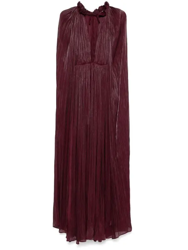 ANA RADU Pleated Plissé Gown