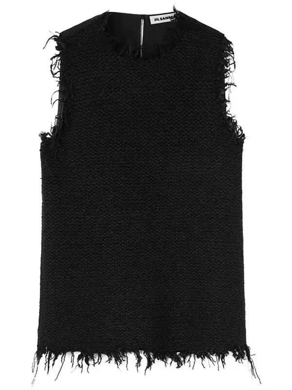 JIL SANDER Panelled Vest - Black