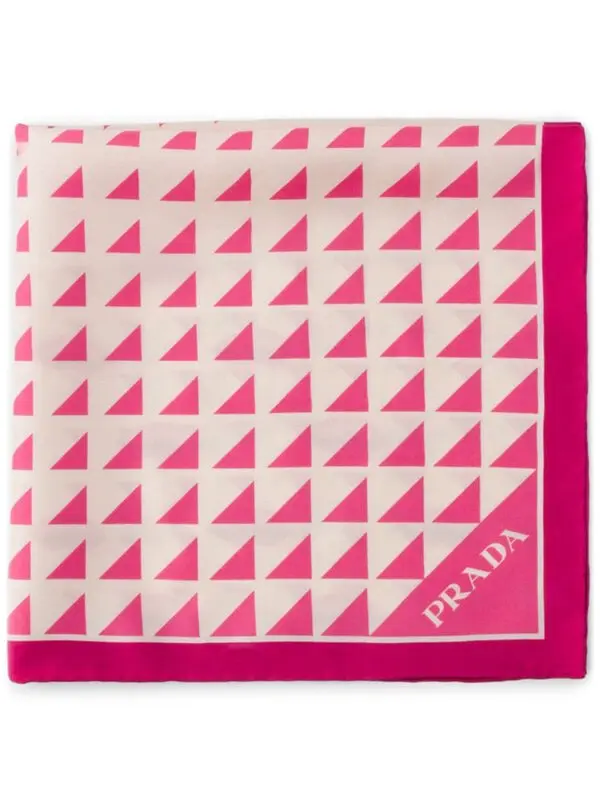 Prada Silk Scarf - Pink