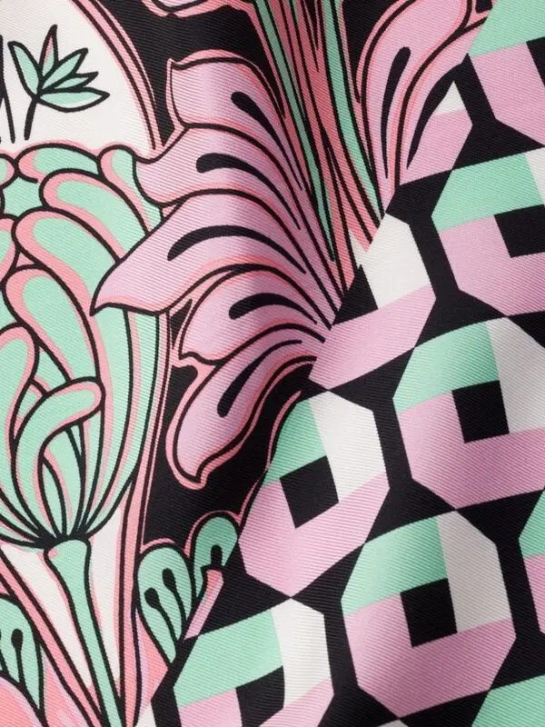 Prada Silk Scarf - Green