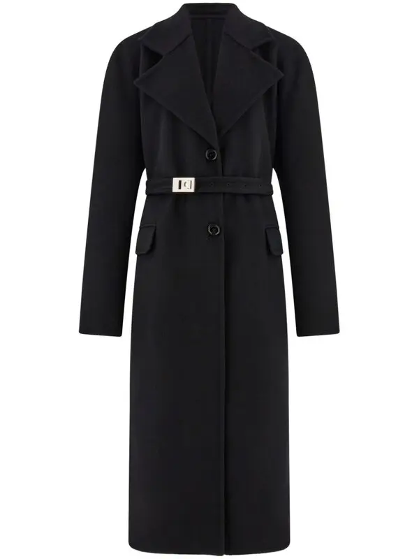 FERRAGAMO Wool-blend Coat - Black