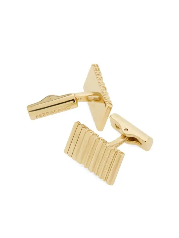 FERRAGAMO Logo Cufflinks - Gold