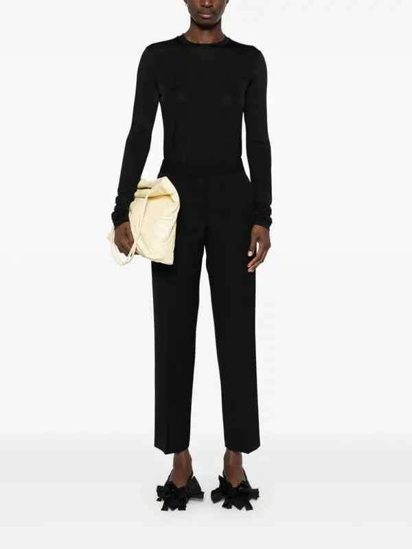 JIL SANDER Tapered Cropped Trousers