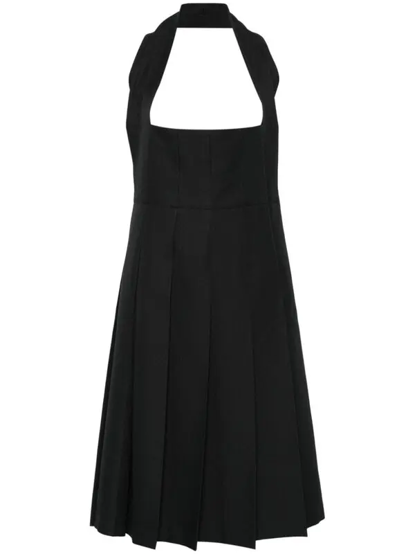 Comme Des Garçons Pleated Midi Dress