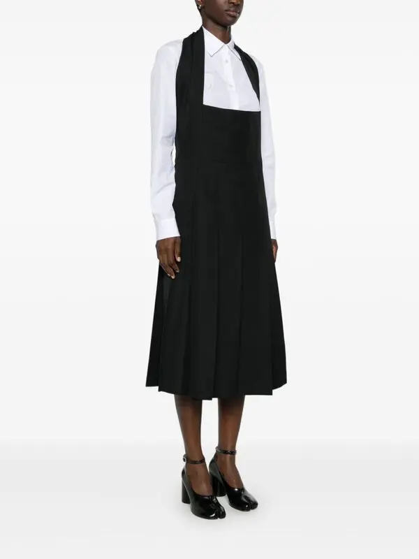 Comme Des Garçons Pleated Midi Dress